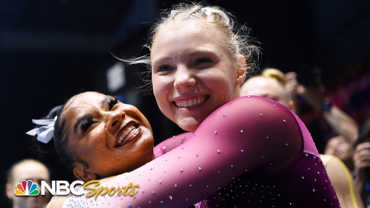 Jade Carey and Jordan Chiles EPIC DUEL decides women's vault World ...
