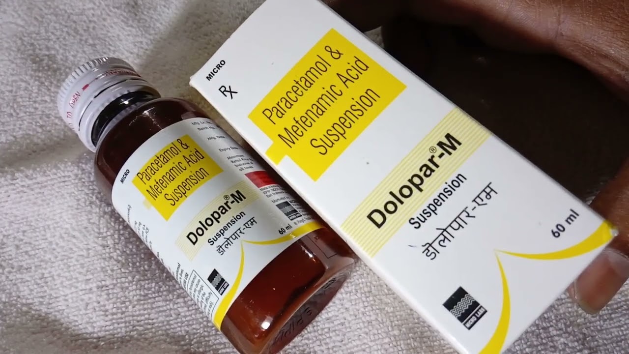Dolopar D paracetamol syrup metenamic acid suspension syrup side ...