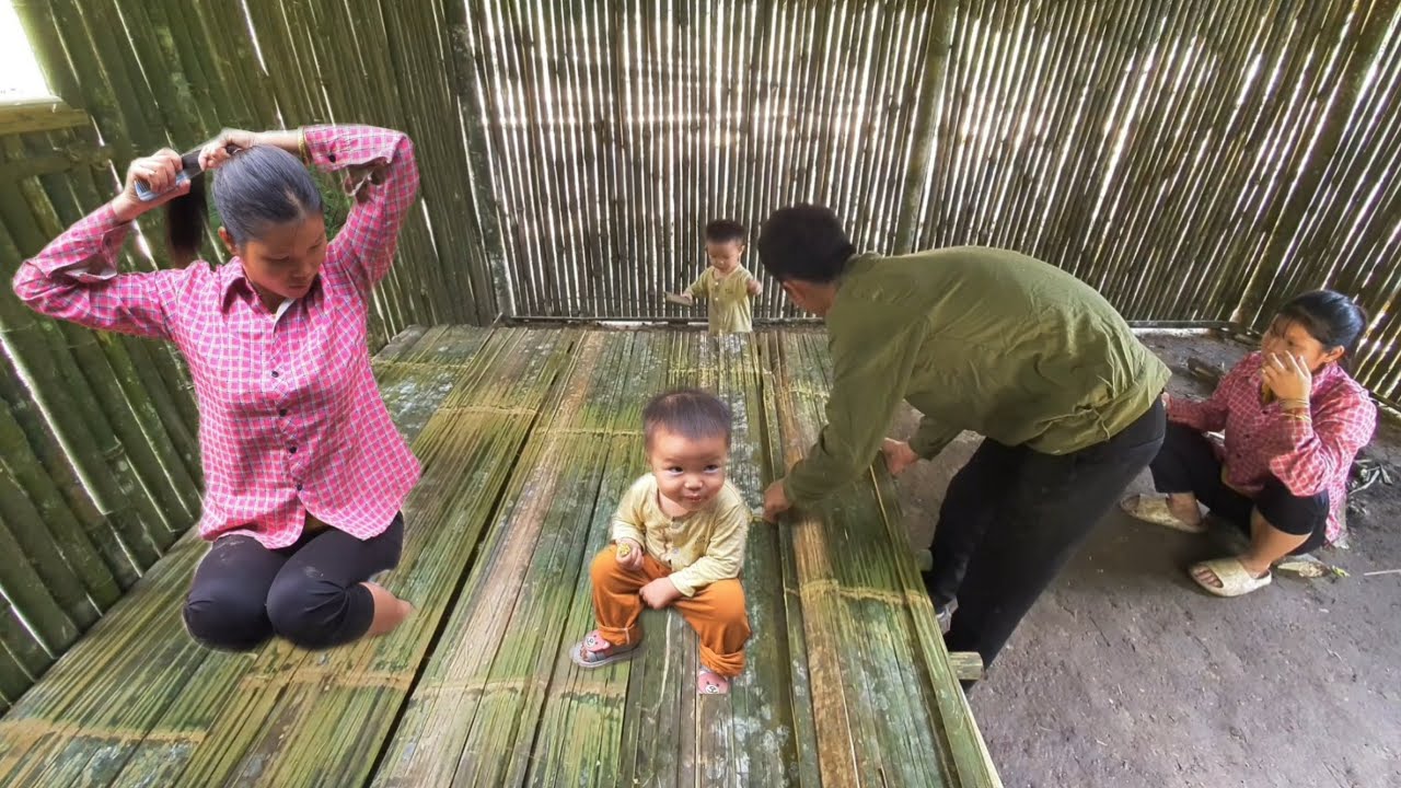 with my wife to build a new house, 10 days living in the forest with my ...