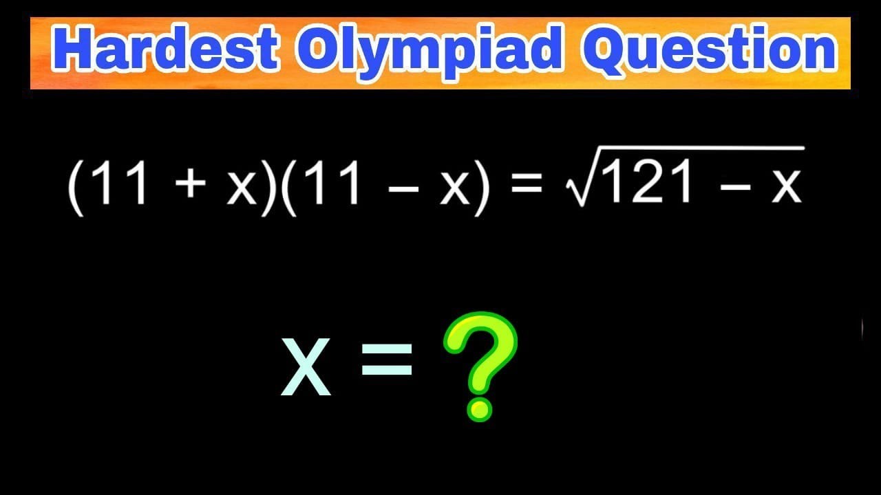 Nice Math Olympiad Exponential Equation | Find the Value of x = ? - YouTube