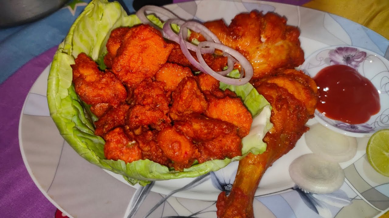 crispy fried chicken kantakki recipe at home with simple masala # ...