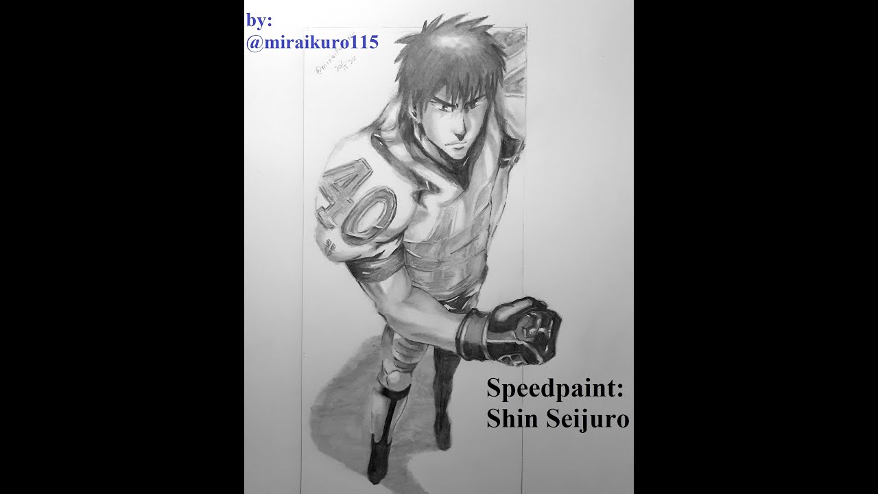 Speedpaint-Shin Seijuro//from: Eyeshield 21 (ft Blaze Away-TRAX) - YouTube