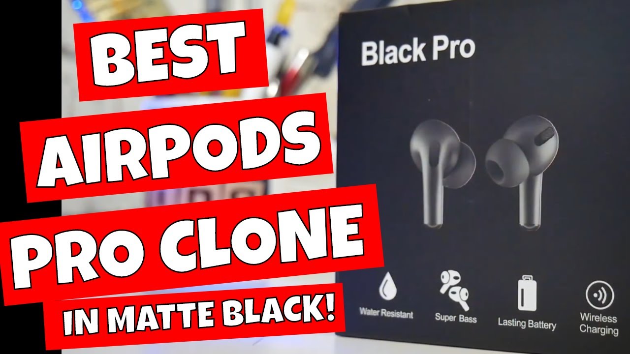 Propods 3 Matte Black Airpod Pro Clones - YouTube