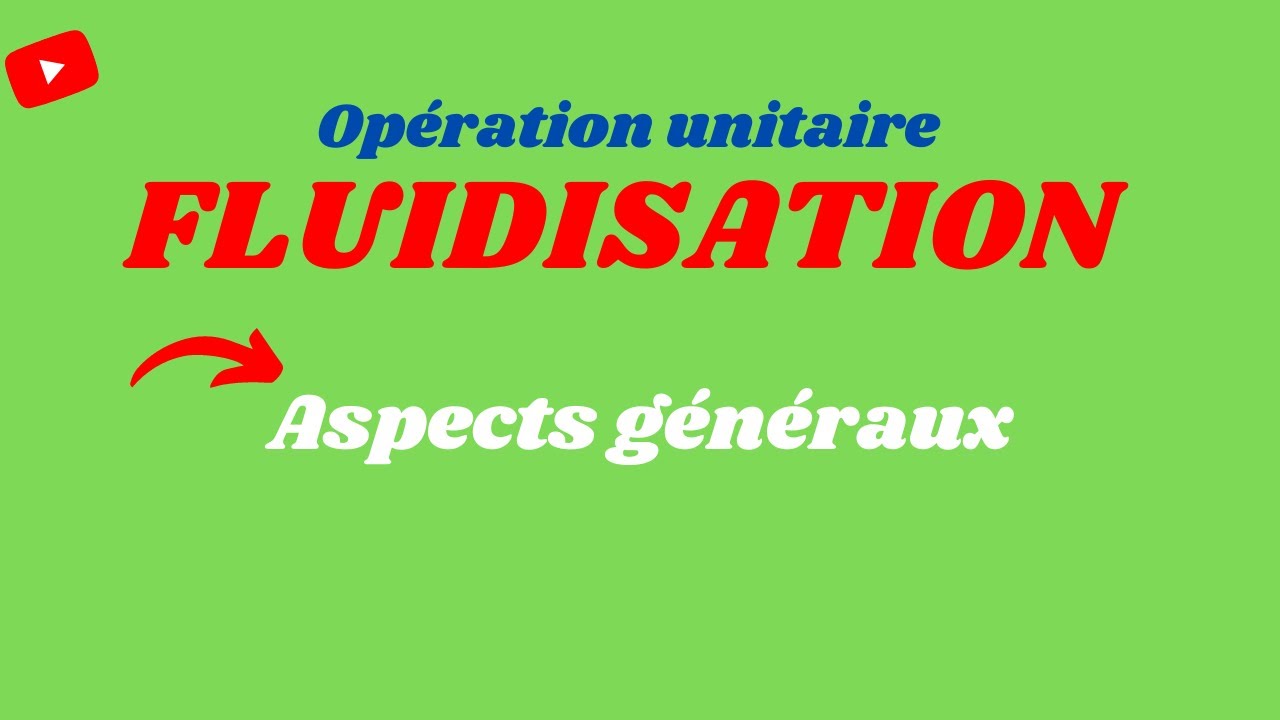 Opération Unitaire de FLUIDISATION en milieu industriel, - les aspects ...