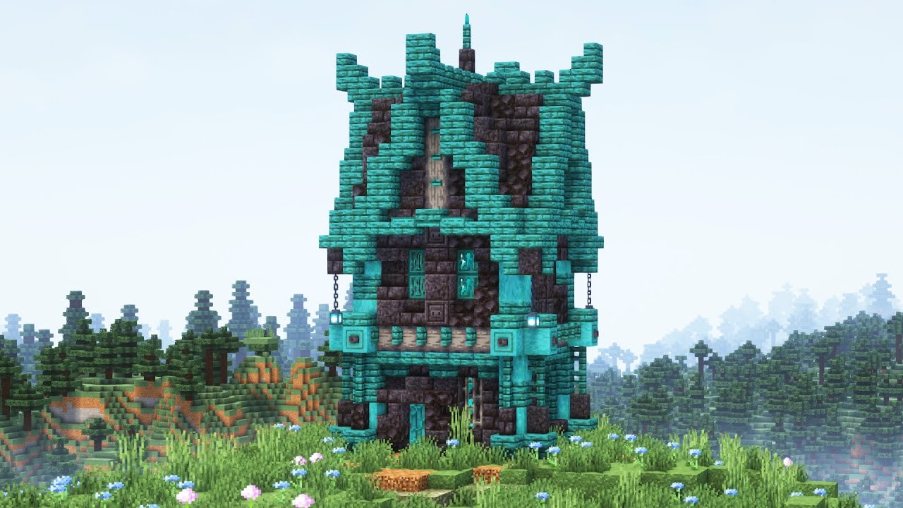 Fireproof house in minecraft - YouTube