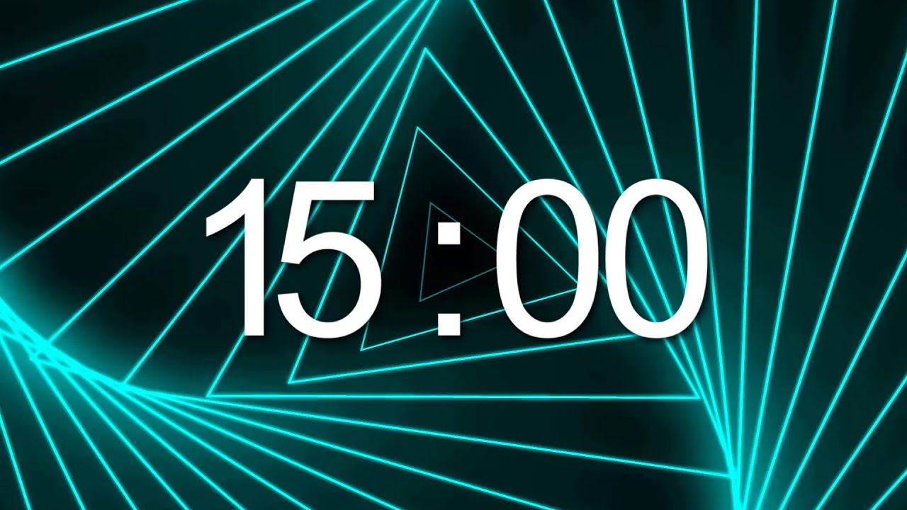 15 MINUTE mesmerizing countdown timer- Green hypnotizing Vibes - YouTube