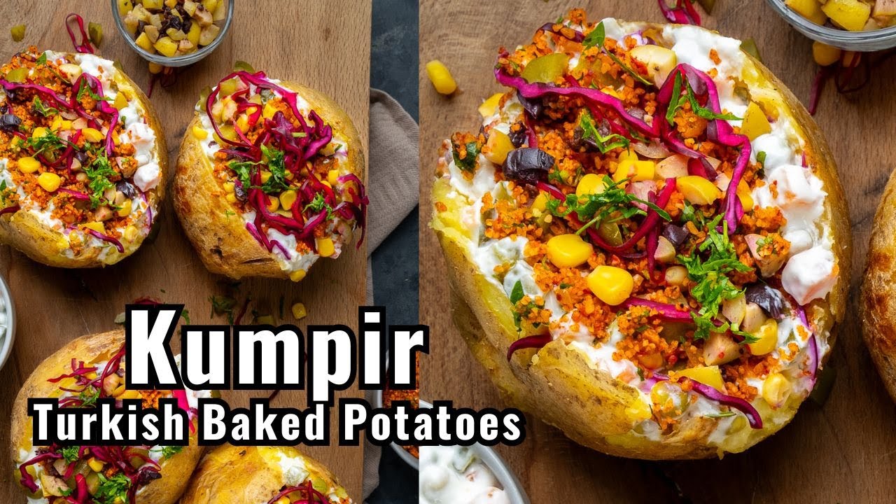 Kumpir Recipe (Turkish Baked Potatoes) - YouTube