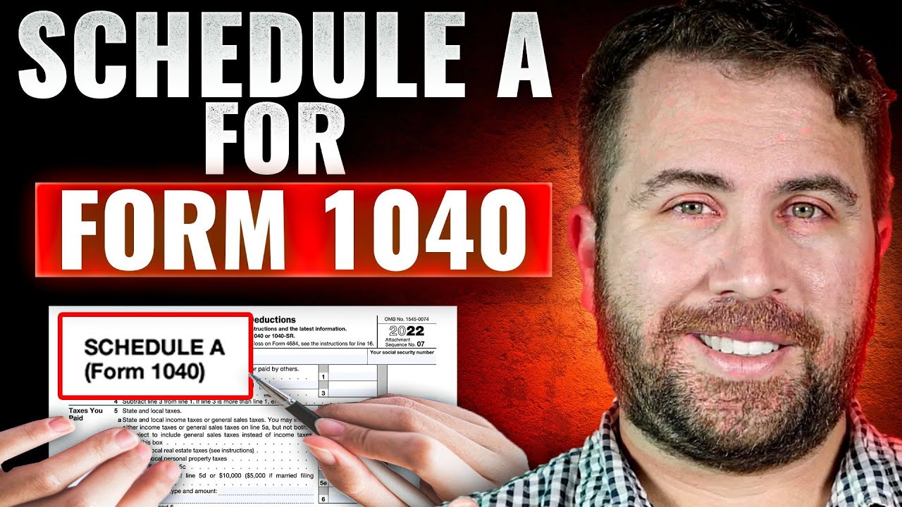 How to Fill Out Schedule A For Form 1040 Explained By a CPA - YouTube