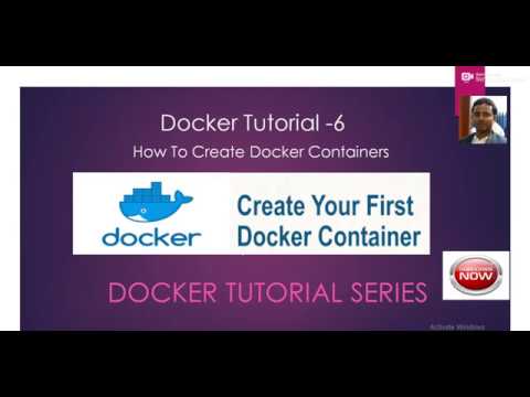 Docker Tutorial -6 How To Create Docker Containers - YouTube
