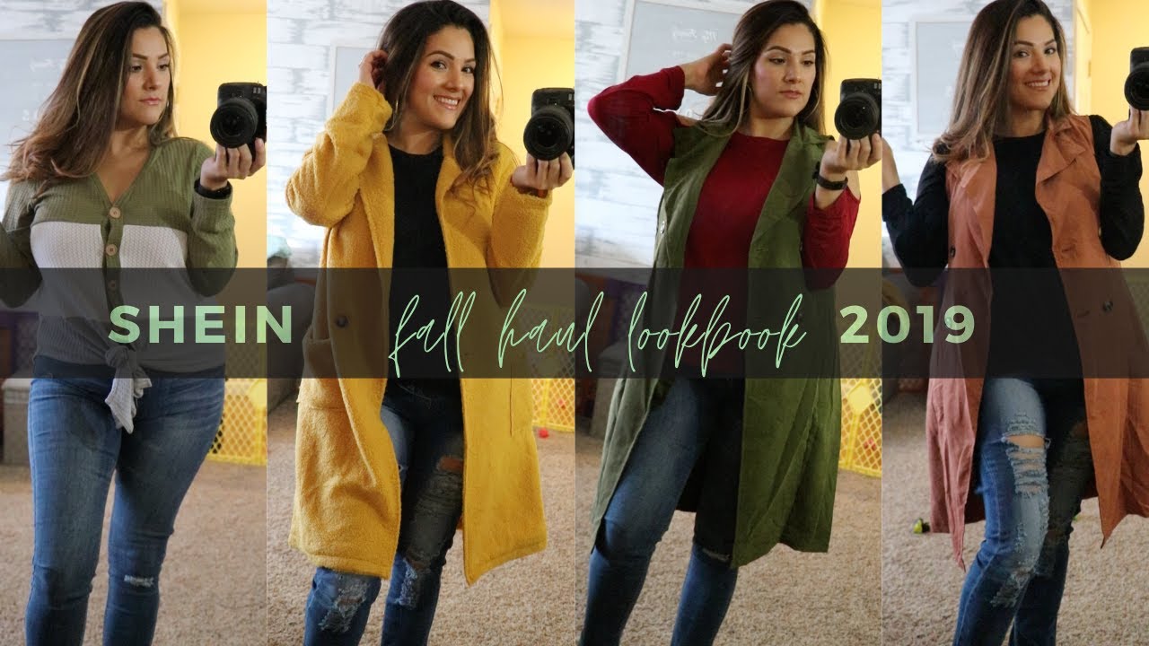 SHEIN FALL OUTFIT TRY ON | FALL LOOKBOOK 2019 - YouTube