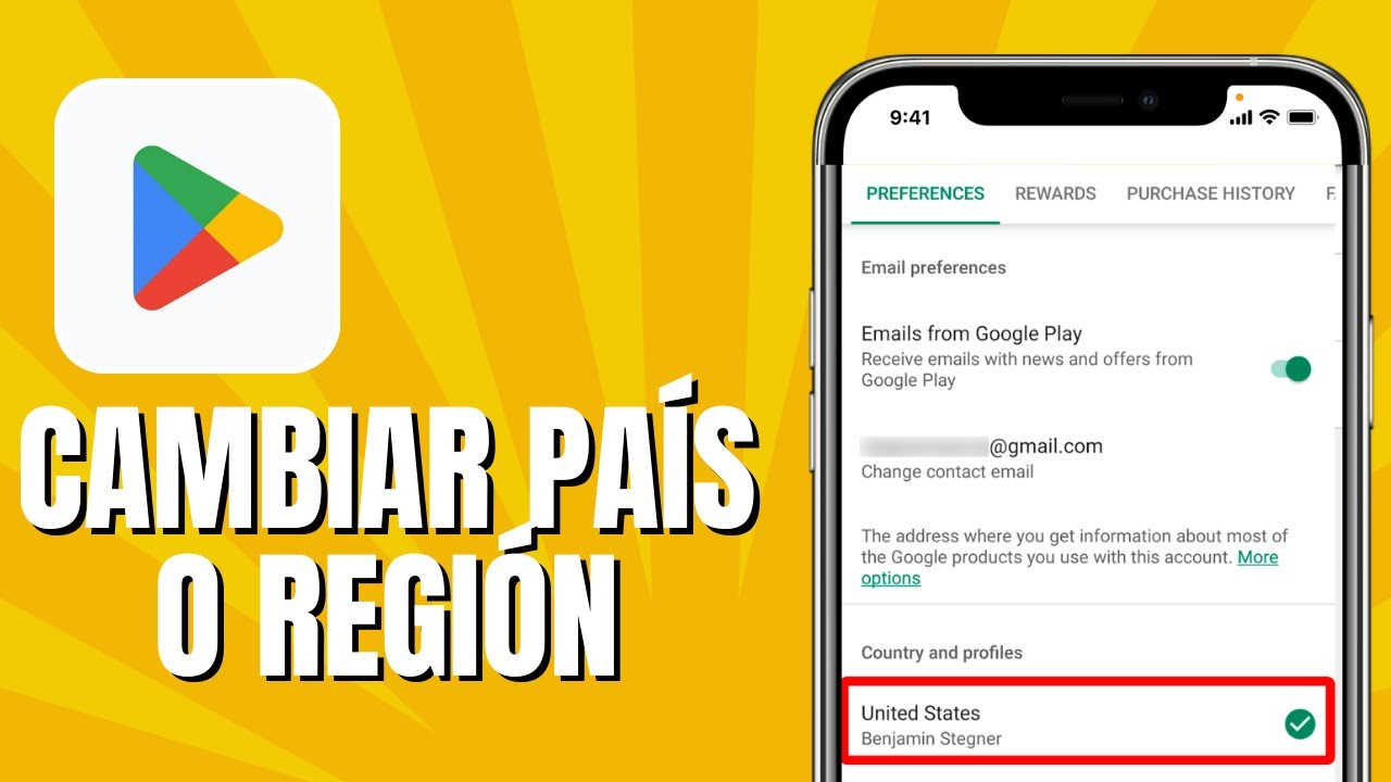Cómo Cambiar País O Región De Google Play Store - YouTube