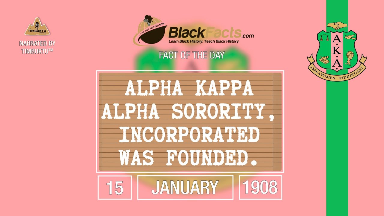 Founders Day (Jan 15th) for Alpha Kappa Alpha Sorority - YouTube