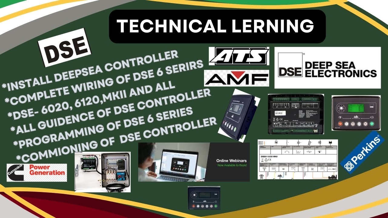 how to learn DSE- 6120 series DSE6120 & all Technical wiring,Software ...