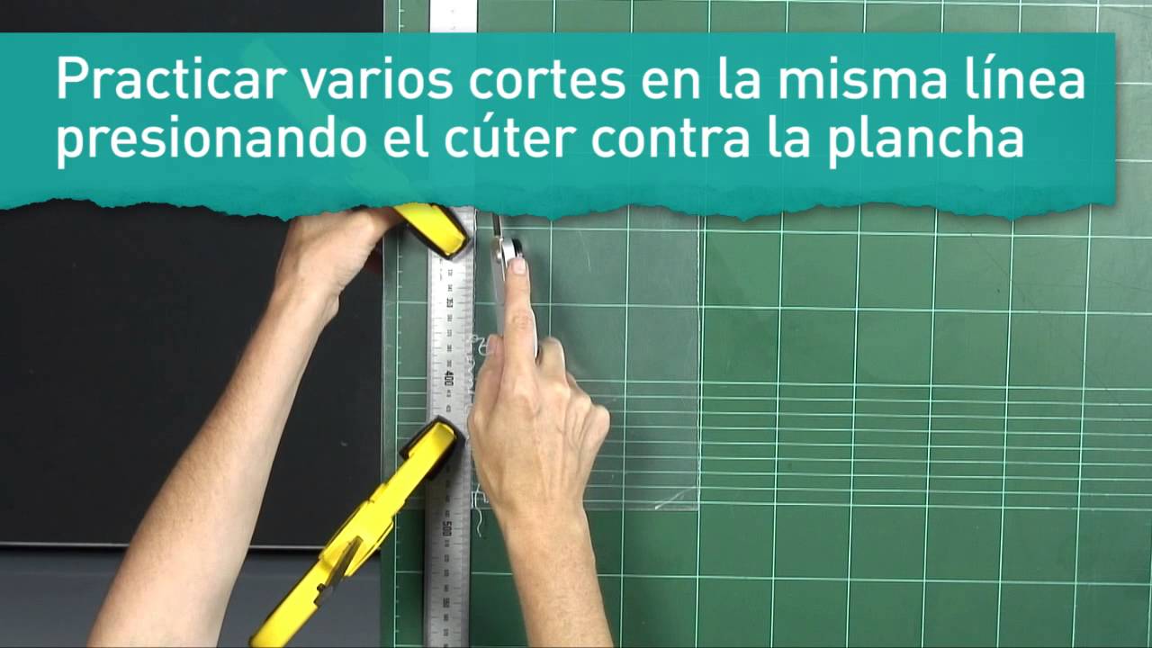 Cómo cortar poliestireno con cúter - YouTube