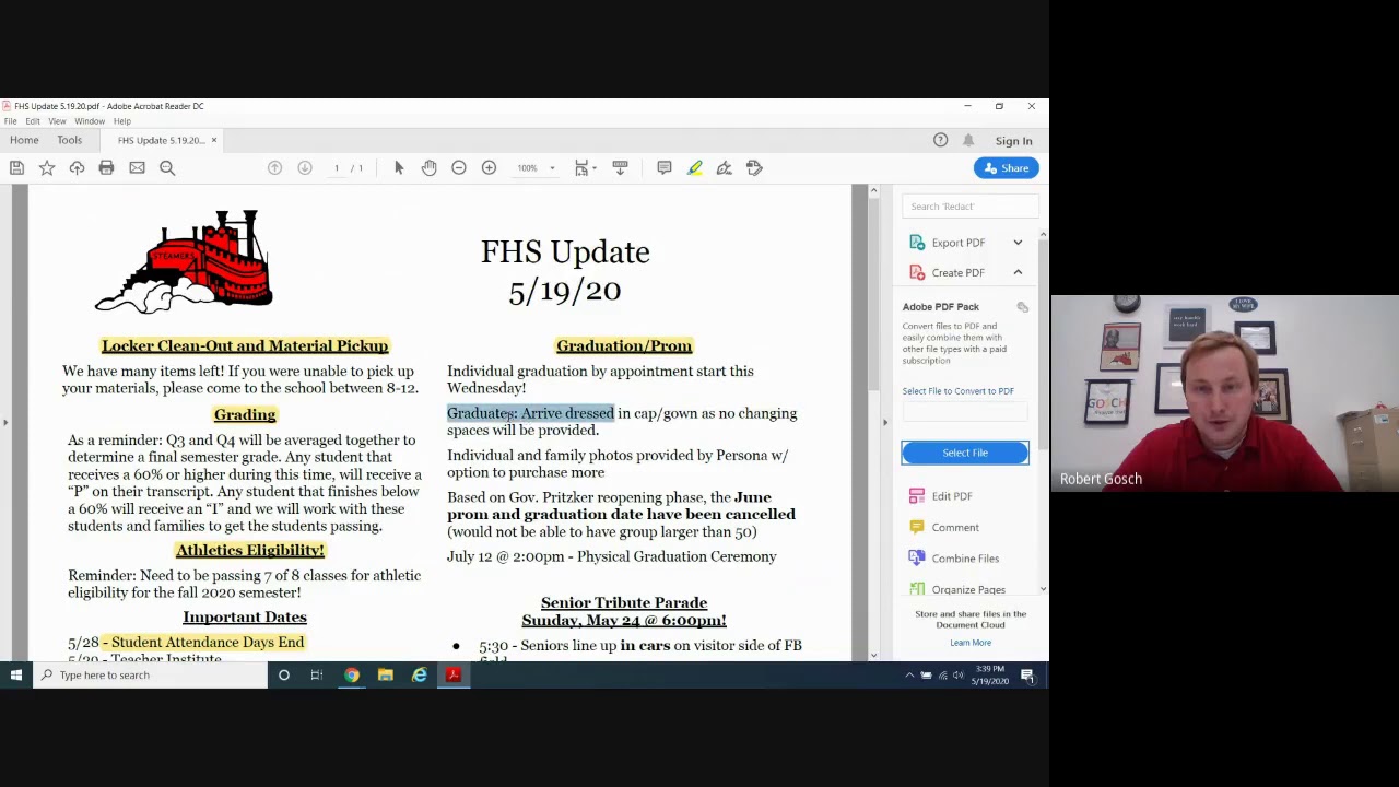 FHS Update 5.19.20 - YouTube