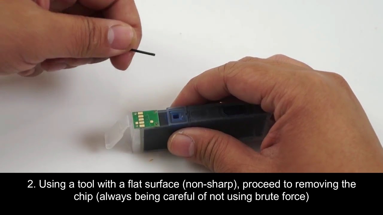 How to replace chip for Canon Refillable cartridge - YouTube