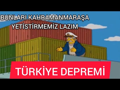 Simpsonlar  -  Kahramanmaraş Depremi Ve Türk Gemisi Sahnesi - 2023 Kehanetleri