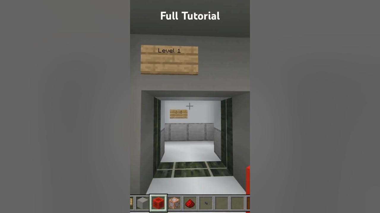 A realistic teleporting elevator using command blocks #minecraft # ...