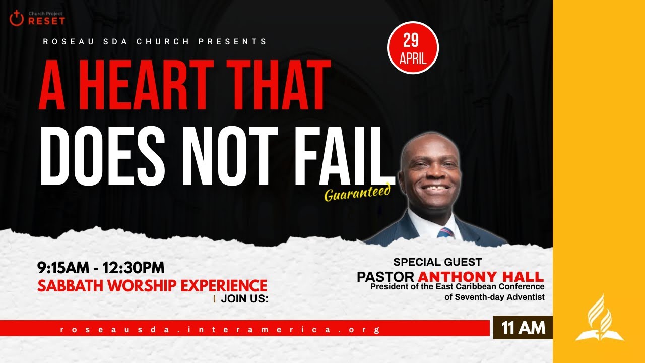 Pastor Anthony Hall || President of ECC Of SDA || A Heart That Does Not ...
