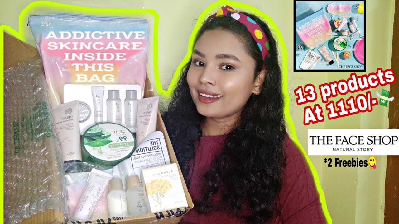 The Face Shop Addictive Skincare kit | The Face shop Skincare Haul ...