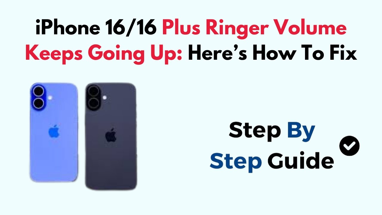 iPhone 16/16 Plus Ringer Volume Keeps Going Up: Here’s How To Fix - YouTube