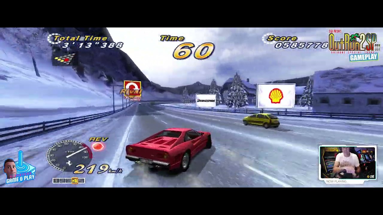 GAMEPLAY OUTRUN 2 SP SDX Arcade Teknoparrot Goal C - YouTube
