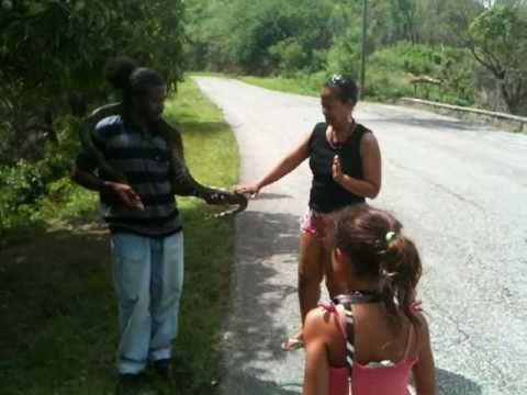 Snake Attack!! Watch me almost get choked by a snake on the side of the ...