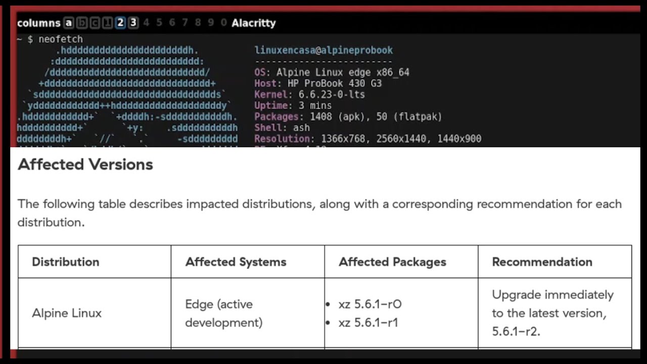 XZ BACKDOOR Alpine Linux Edge - Actualizo antes que descubran mi ...