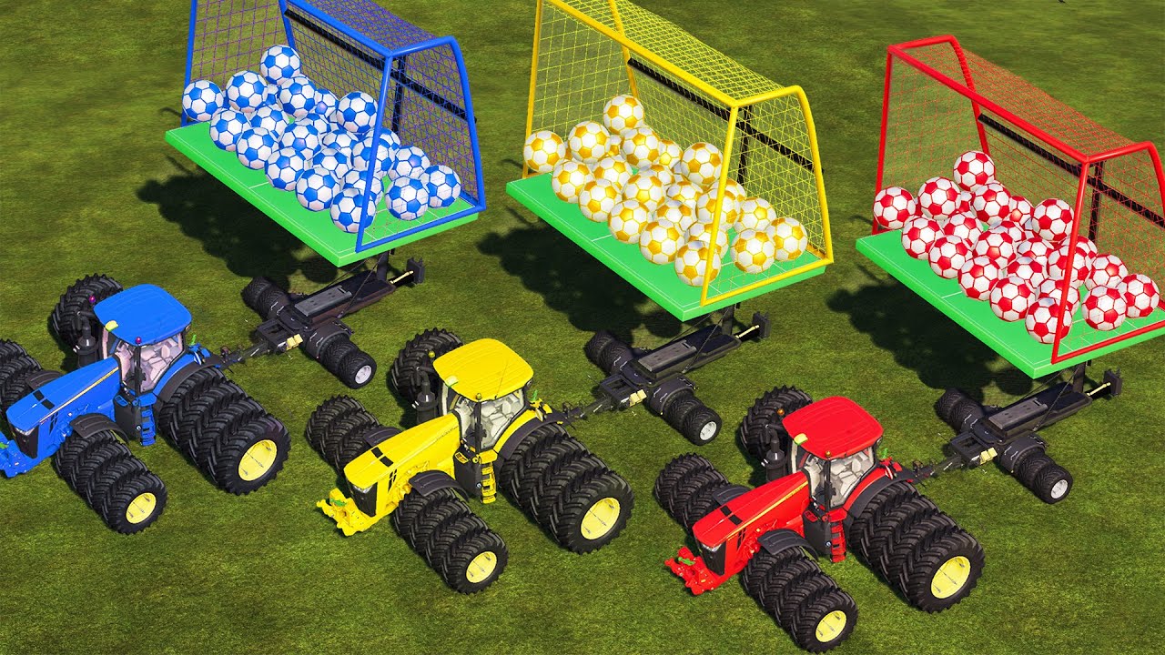 KING OF THE FARMERS! HAY BALING WITH AMAZING LOADER TRAILERS and 16 ...