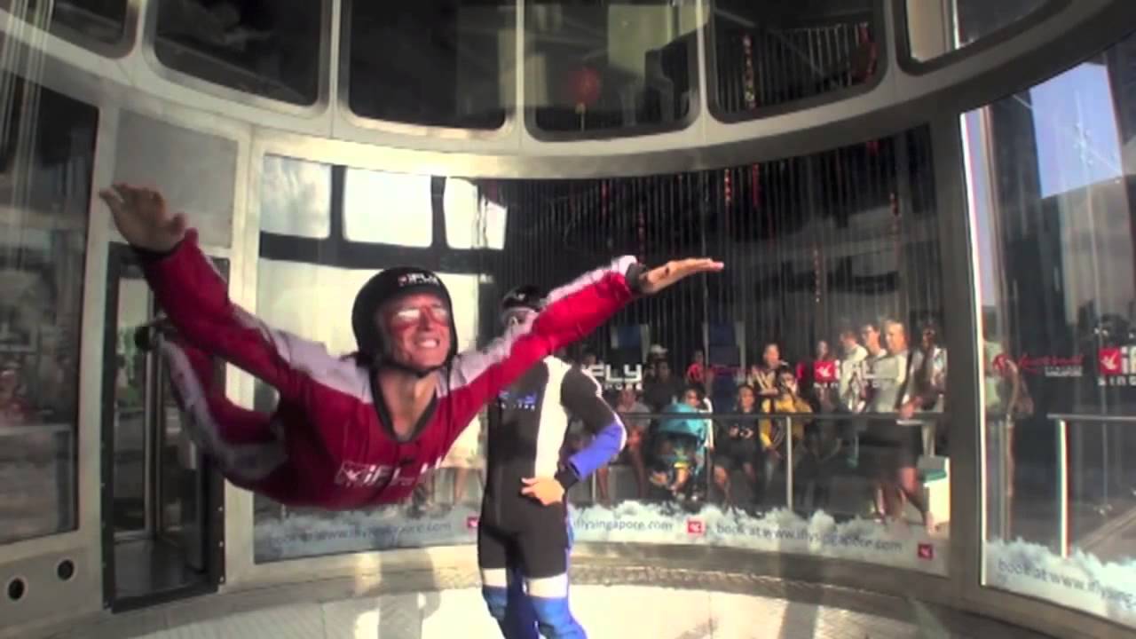 iFly Singapore (The World's Largest Indoor Sky Diving) - YouTube