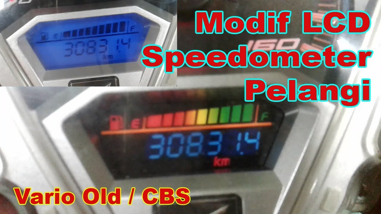Modif LCD Vario Old Warnawarni - YouTube