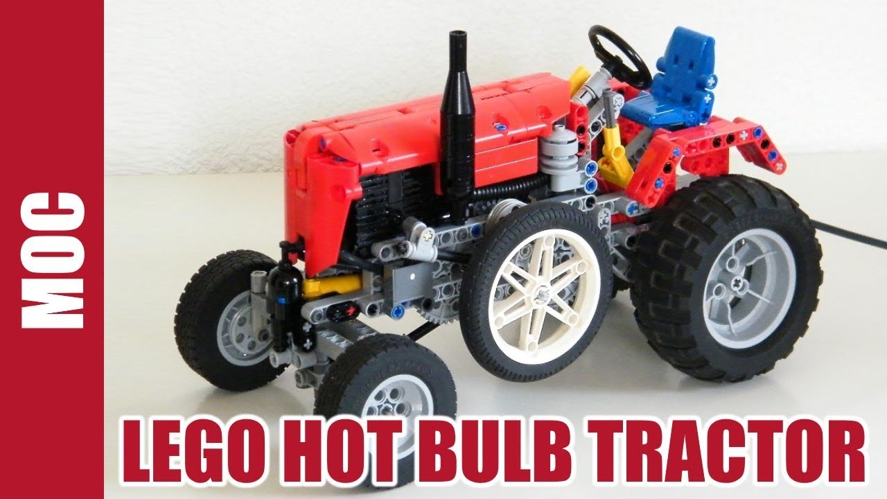 Lego Technic - Hot Bulb Pneumatic Tractor - YouTube