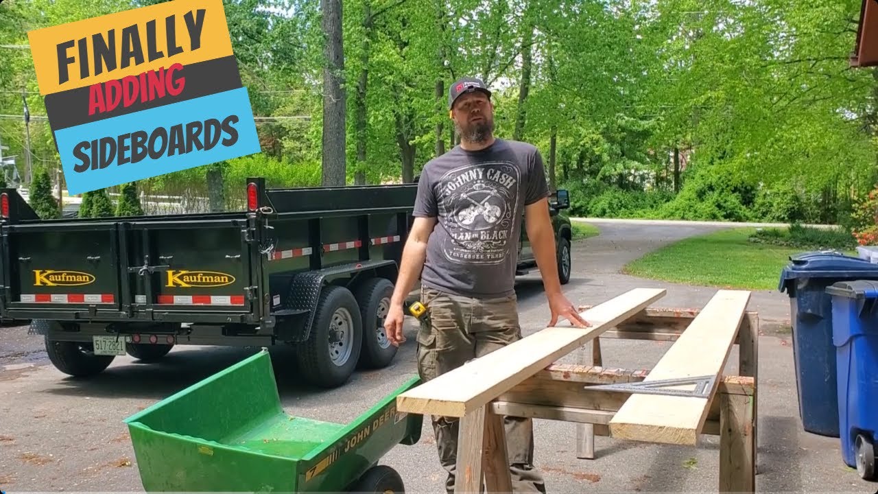 Adding Side boards to the Kaufman dump Trailer #4 - YouTube