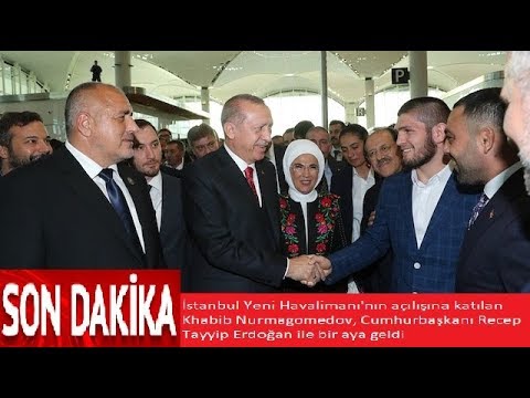 Dağıstanlı boksör Nurmagomedov Recep Tayyip Erdoğan İle bir aya geldi...