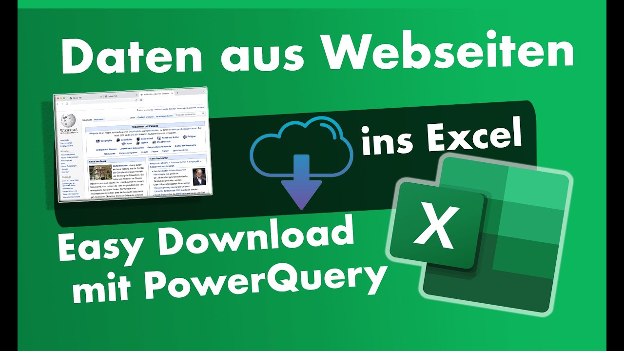 PowerQuery: Daten von Webseiten automatisiert ins Excel laden (Crawling ...