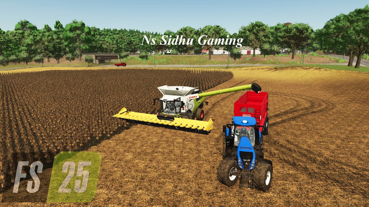 Harvesting Sunflower With Wheat Farming Simulator 25 Hindi Part 24 Youtube