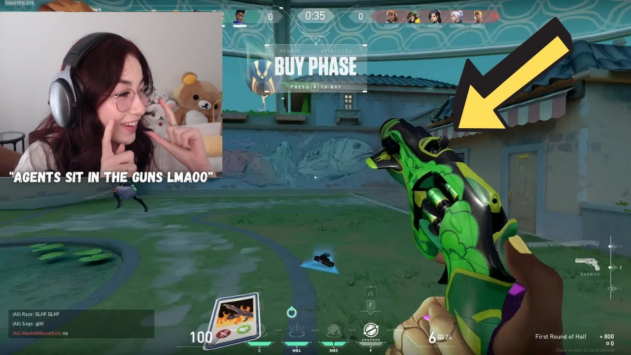 Kyedae Reacts To New Altitude Valorant Skin Bundle Youtube