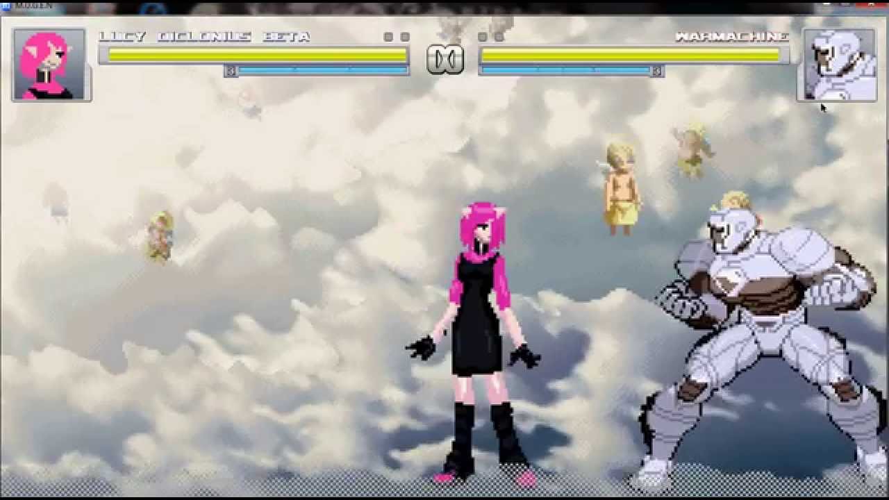 mugen lucy diclonius beta combos - YouTube
