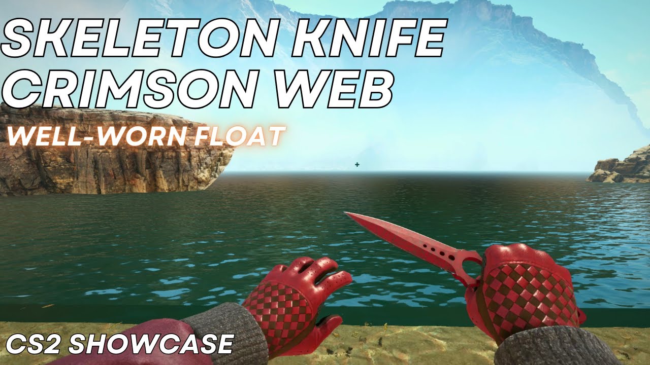Skeleton Knife Crimson Web (Well-Worn) | CS2 Skin Showcase #888 - YouTube