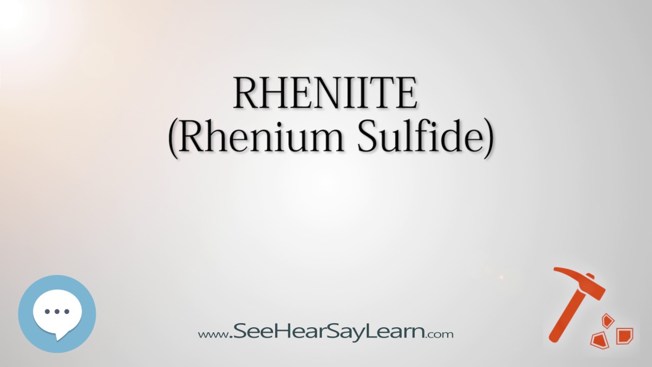 RHENIITE Rhenium Sulfide 🔊 - YouTube