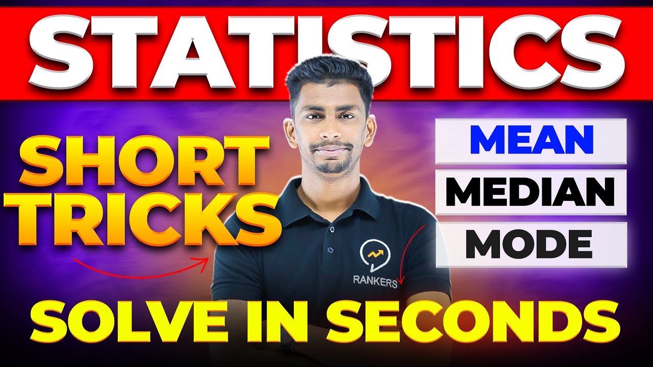 Statistics short tricks 🎉| Statistics in one shot | Thoery + PYQ’s ...