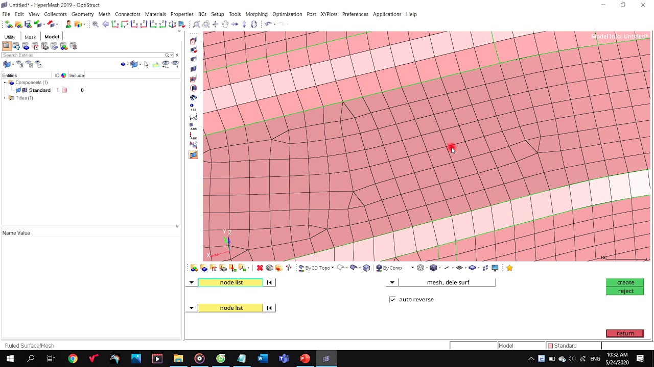 hypermesh các lệnh cơ bản - YouTube