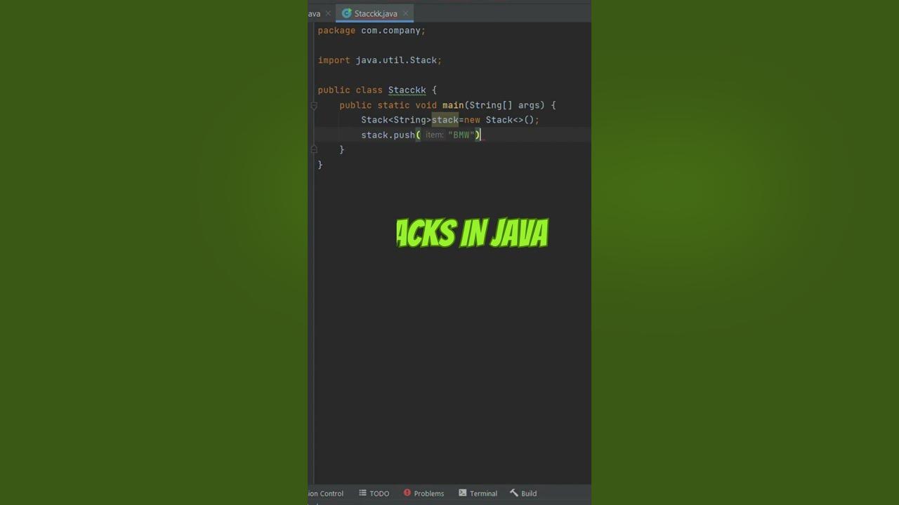STACKS IN JAVA - YouTube