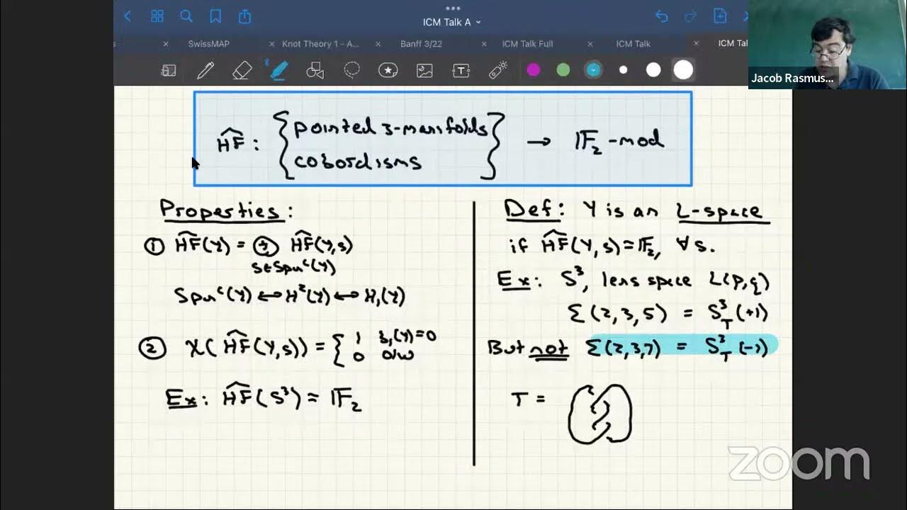 Jacob Rasmussen: Floer homology of 3-manifolds with torus boundary ...