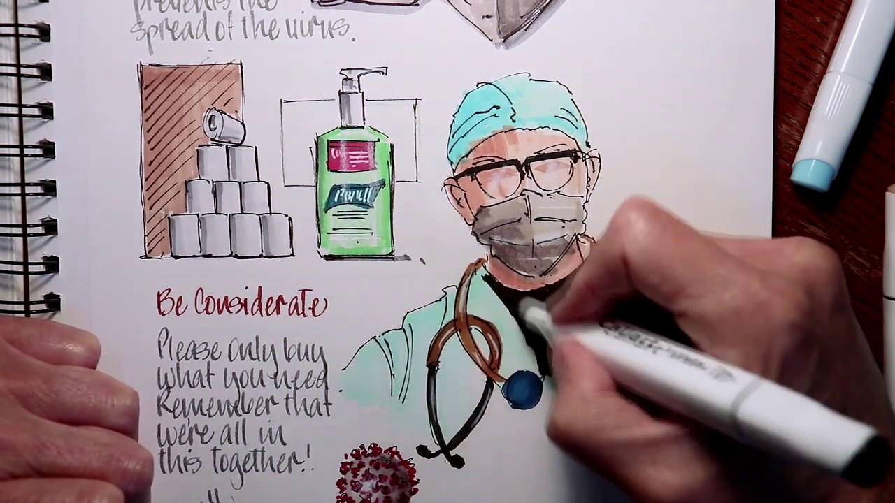 Covid-19 Sketching - YouTube