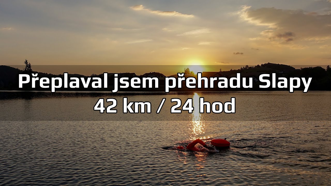 Plavání 42 km: Slapská přehrada - YouTube
