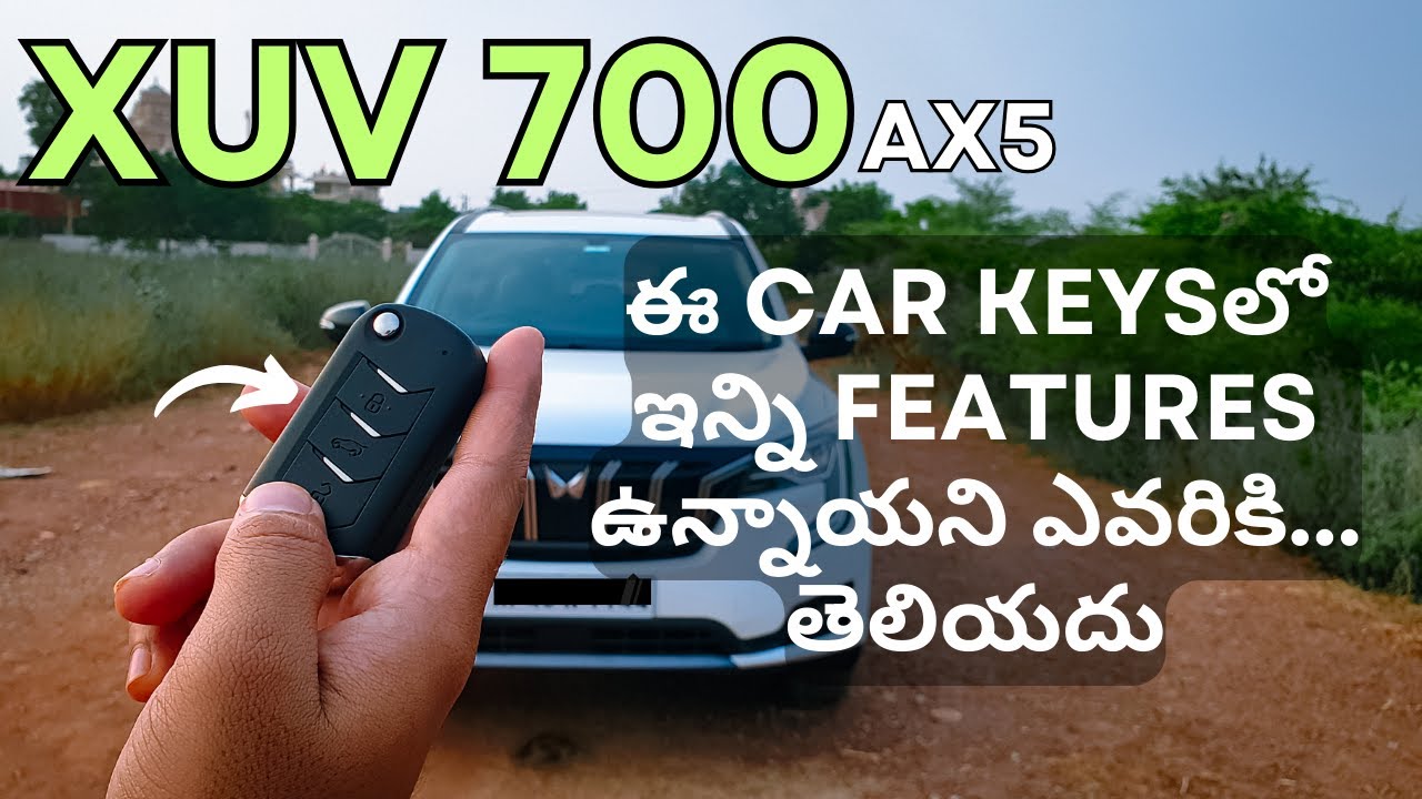 Hidden Features Of XUV 700 Car Keys In Telugu - YouTube