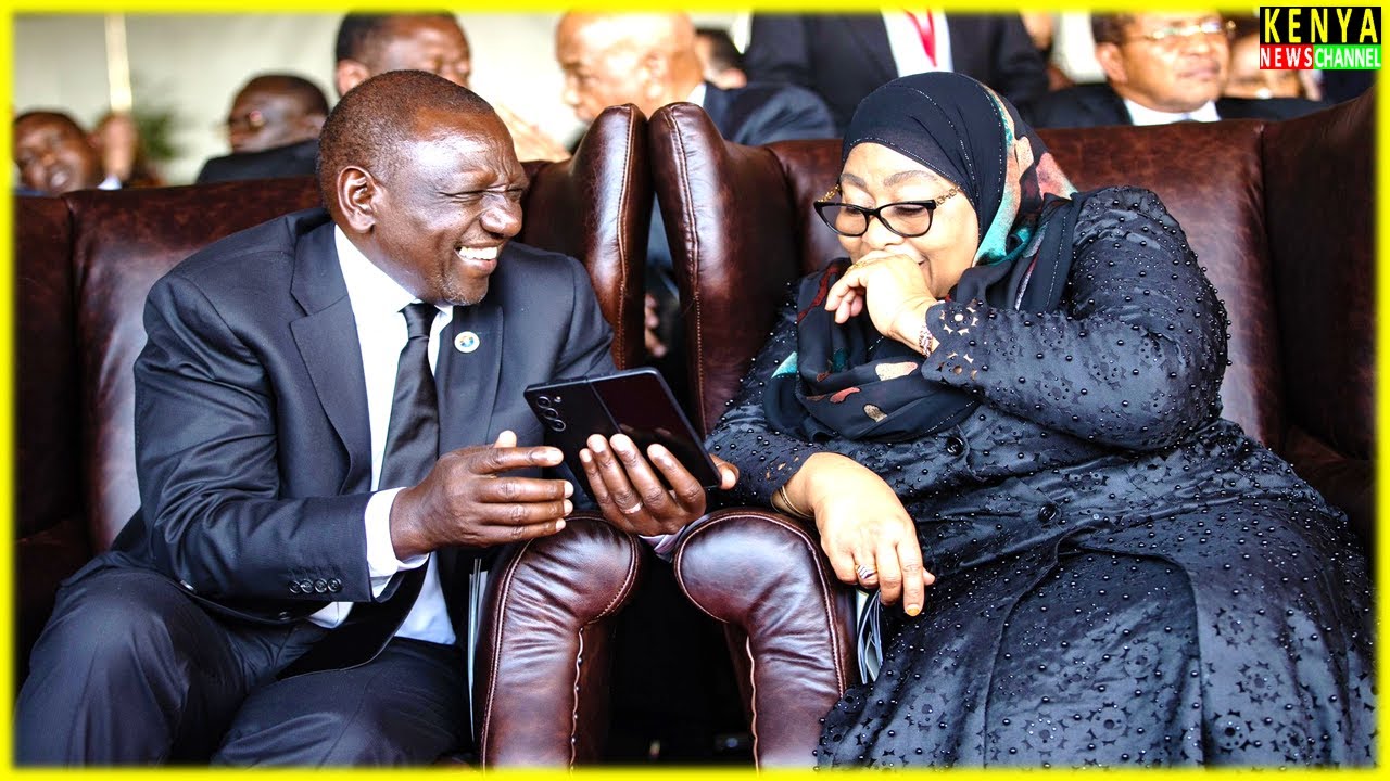 BEST FRIENDS! See Ruto & Samia Suluhu sitting next to each other at ...