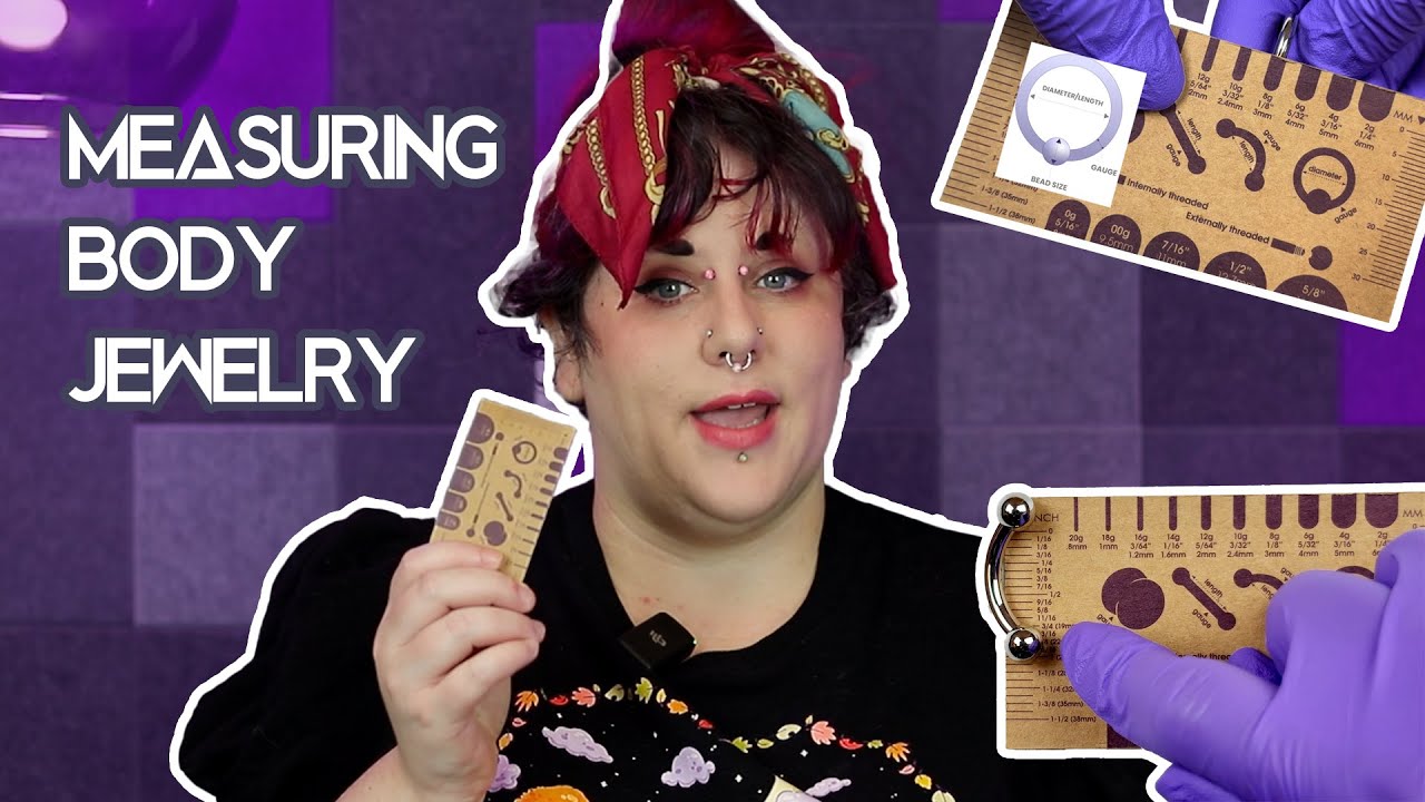 How to Measure Body Jewelry with a Bodyartforms Gauge Card - YouTube
