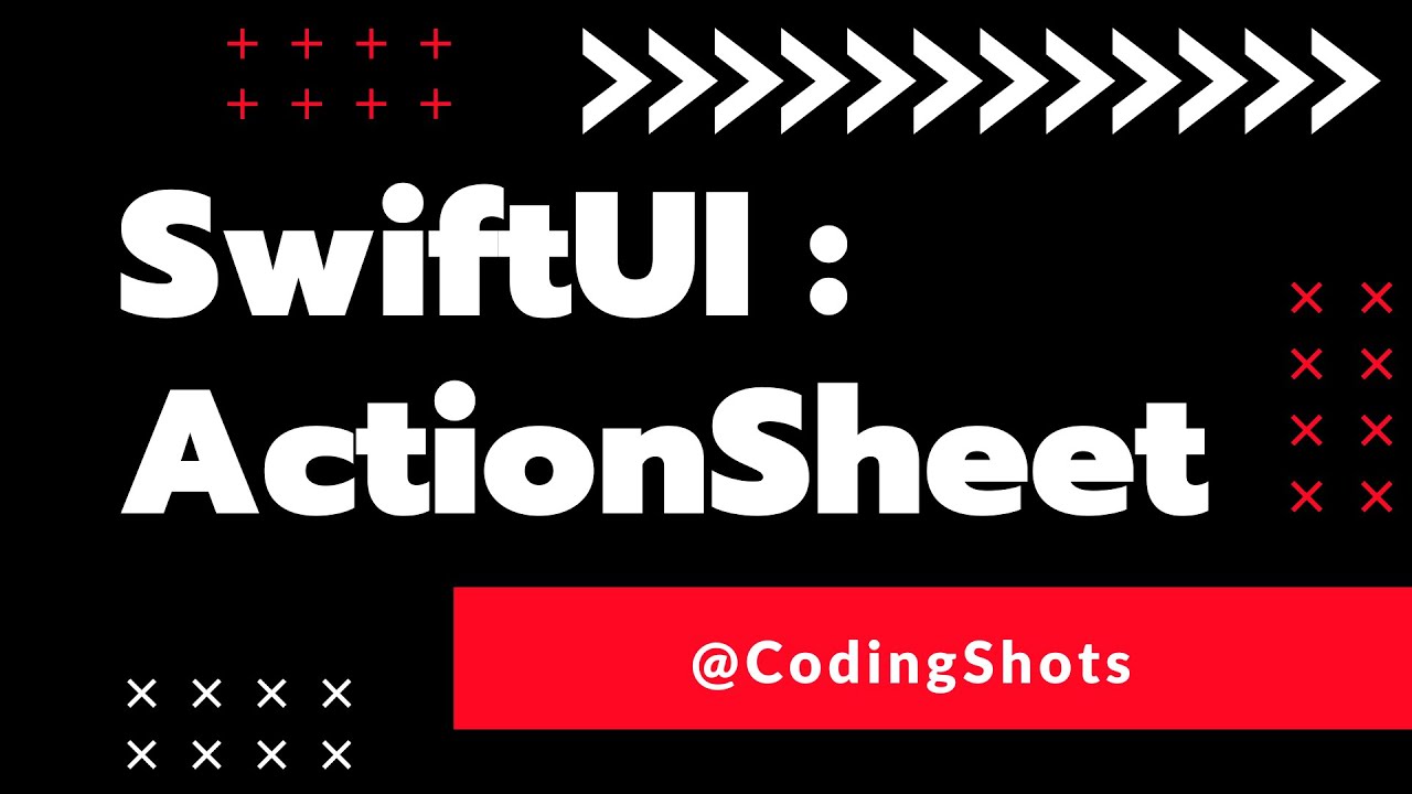 SwiftUIActionSheet #SwiftUI #UIActionSheet - YouTube